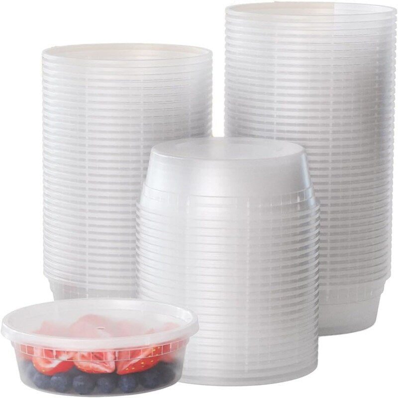 8 oz Plastic Containers With Lids – Overstock