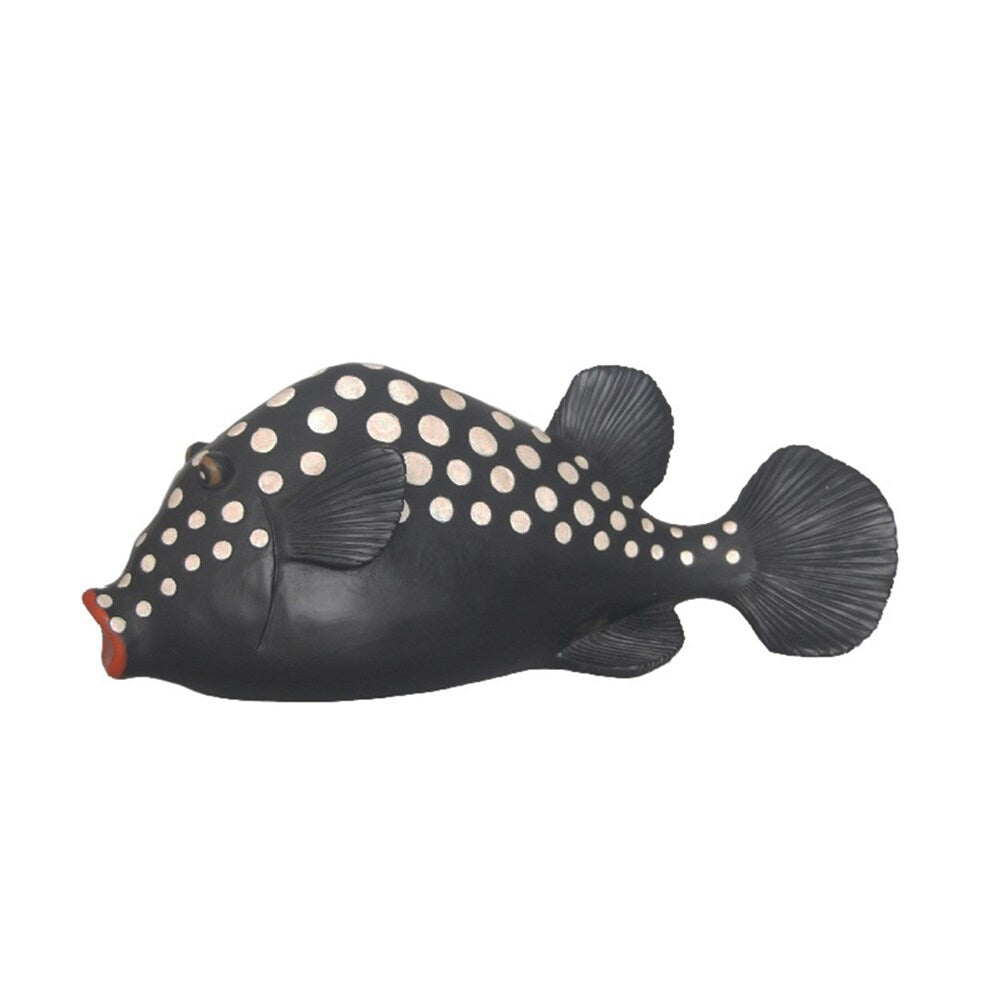 Sagebrook Home RESIN PUFFER FISH FIGURINE, BLACK/WHITE – Overstock