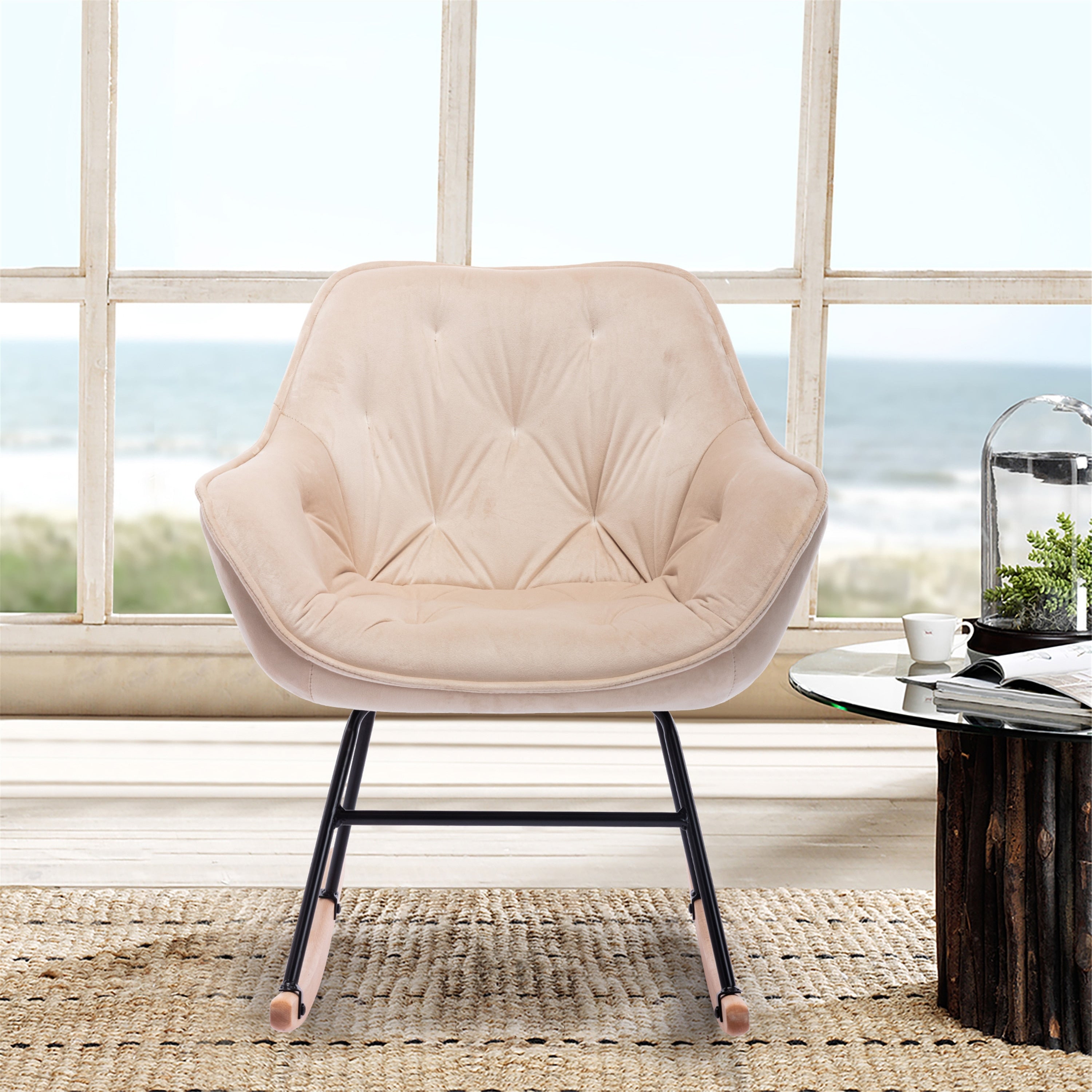 Simple modern design rocking chair accent chair – Overstock